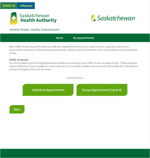 How to use the upgraded SHA patient booking system | SaskHealthAuthority